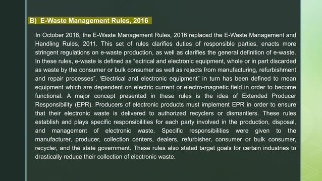 Presentation on E-waste Management or Electronic Waste Management | PPTX