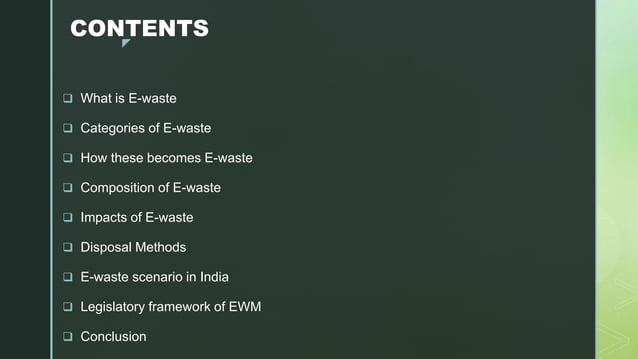 Presentation on E-waste Management or Electronic Waste Management | PPTX