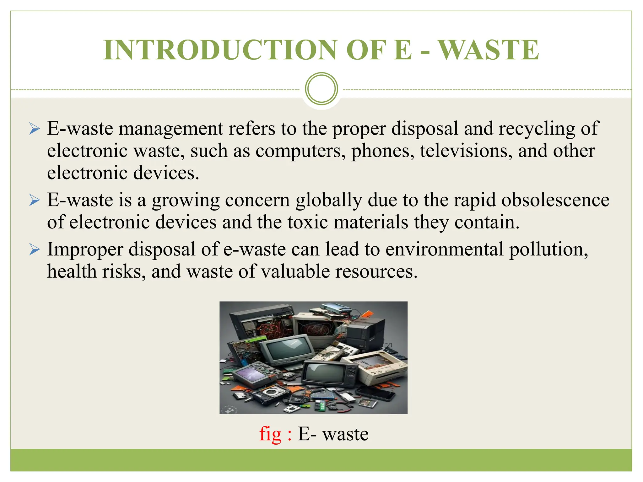 Electronic-waste Management with help of Microorganisms | PDF | Environmental Services Industry ...