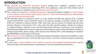 E-waste management- Issues and practices by general public.pptx