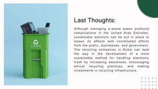 E-Waste Management Challenges, Solutions, and Responsible Recycling in ...
