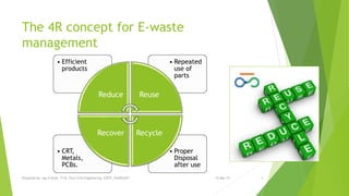 E waste management in charusat | PPTX