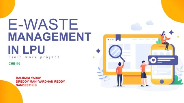 E waste management in lpu | PPTX