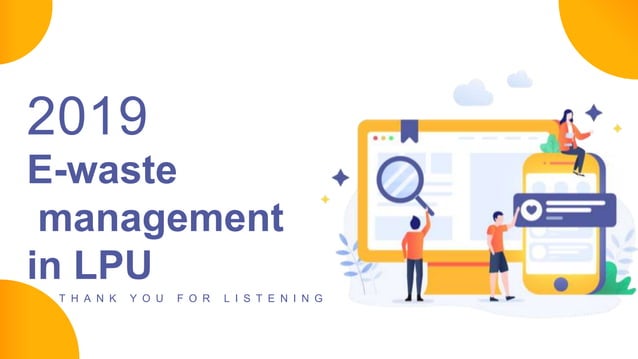 E waste management in lpu | PPTX