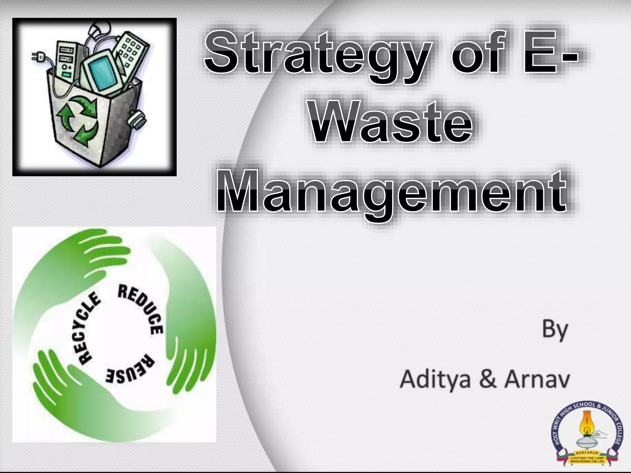 E-Waste Managemment | PPTX
