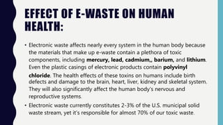 E waste ppt (1) | PPTX