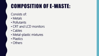 E waste ppt (1) | PPT