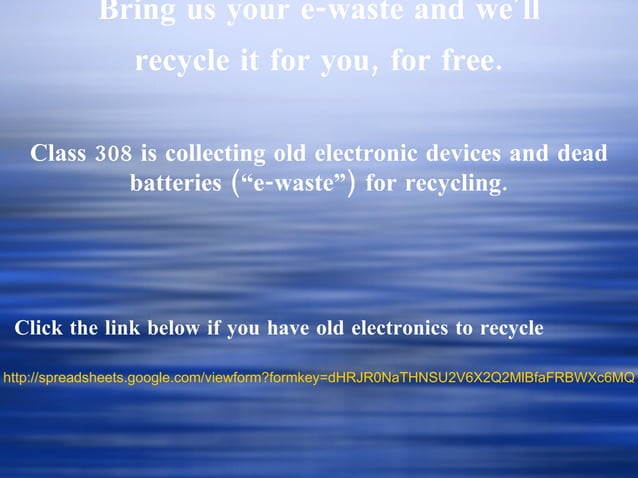 E waste presentation | PPT | Environmental Services Industry | Industries