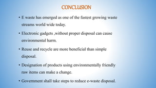 E waste recycling bca | PPT