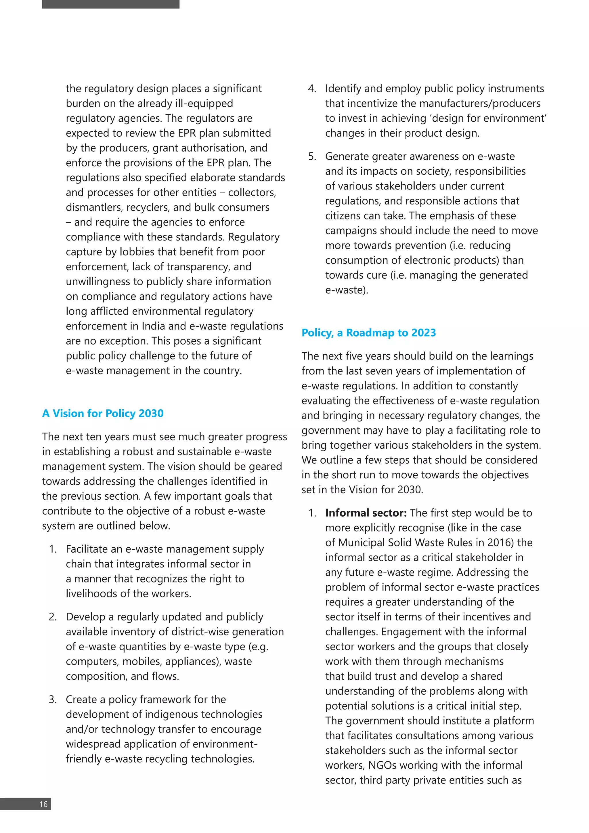 E-waste Roadmap 2023 for India | PDF