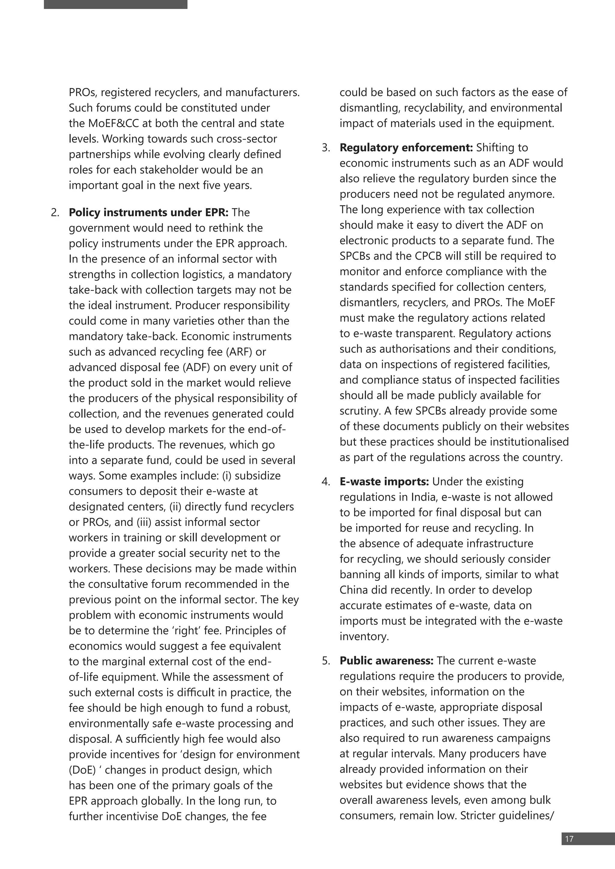 E-waste Roadmap 2023 for India | PDF