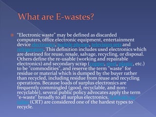 E Wastes | PPT
