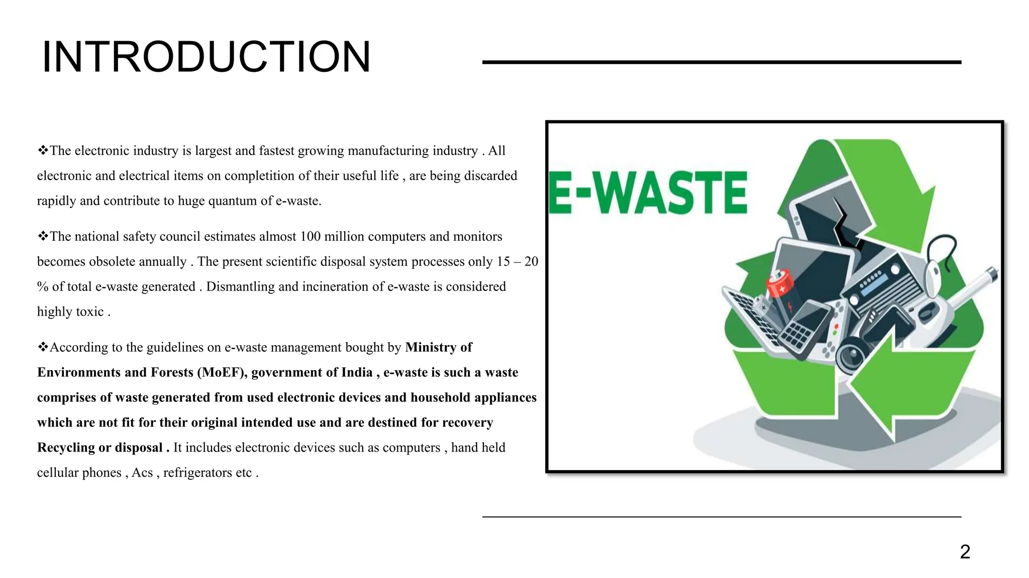 E-WATSTE management and handling rules | PPTX