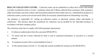 E-WATSTE management and handling rules | PPTX
