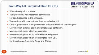 E way bill | PPTX