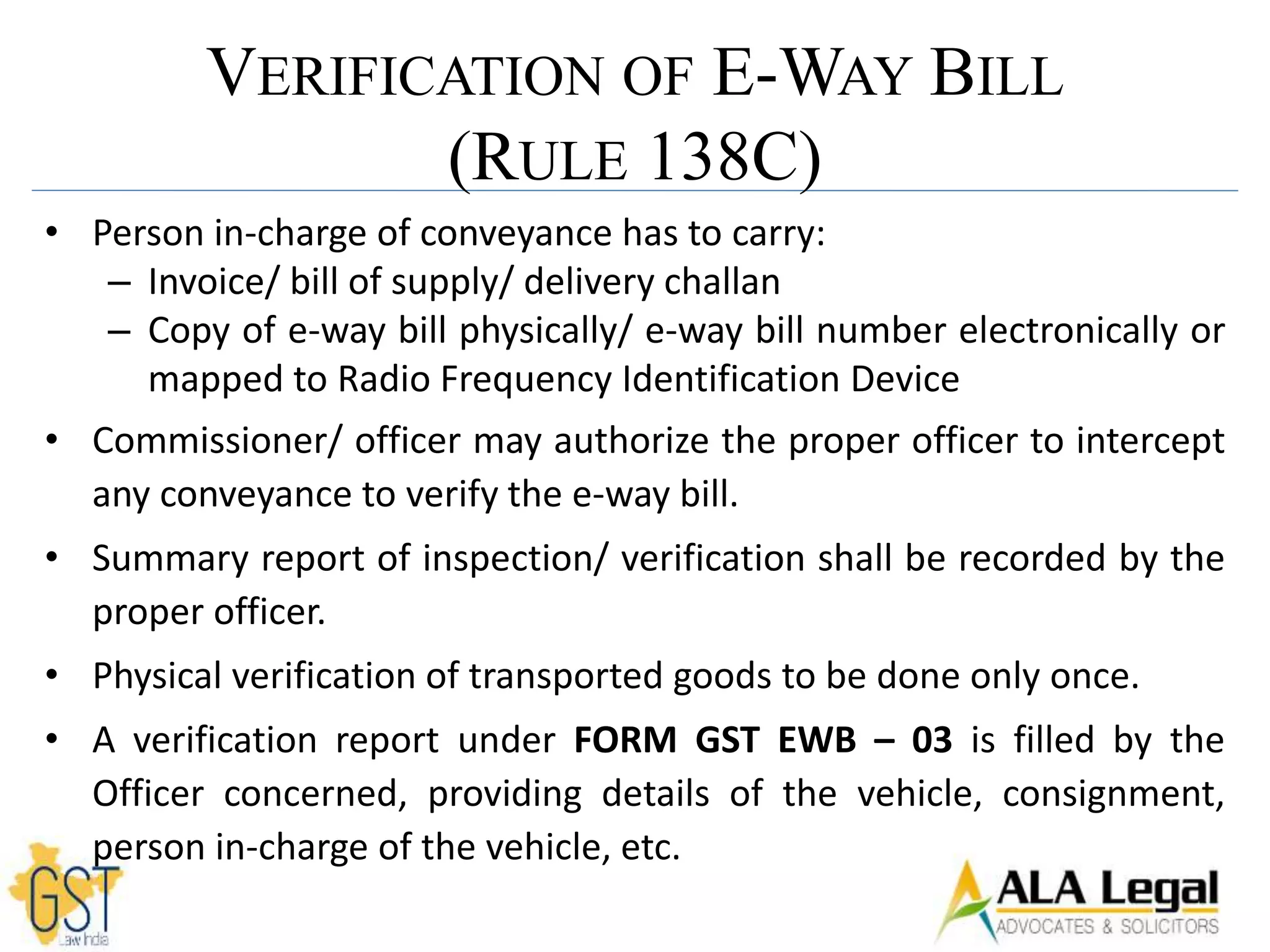 E-way bill | PPTX