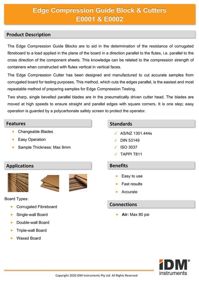 Edge compression guide blocks & cutters | PDF