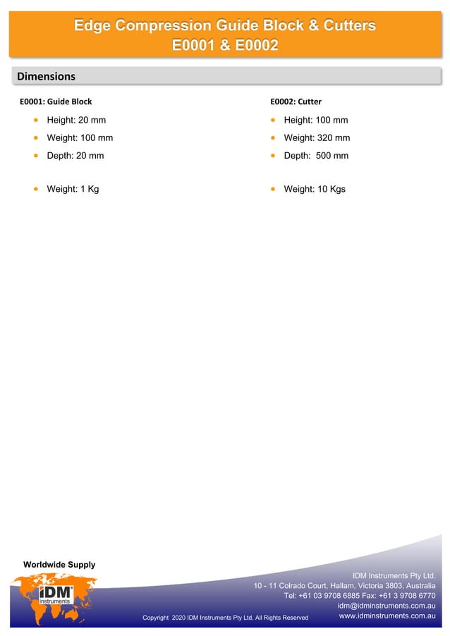 Edge compression guide blocks & cutters | PDF
