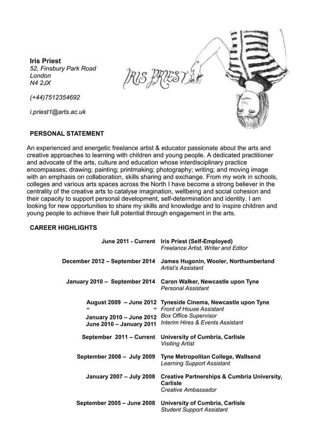 Iris Priest CV CP | PDF