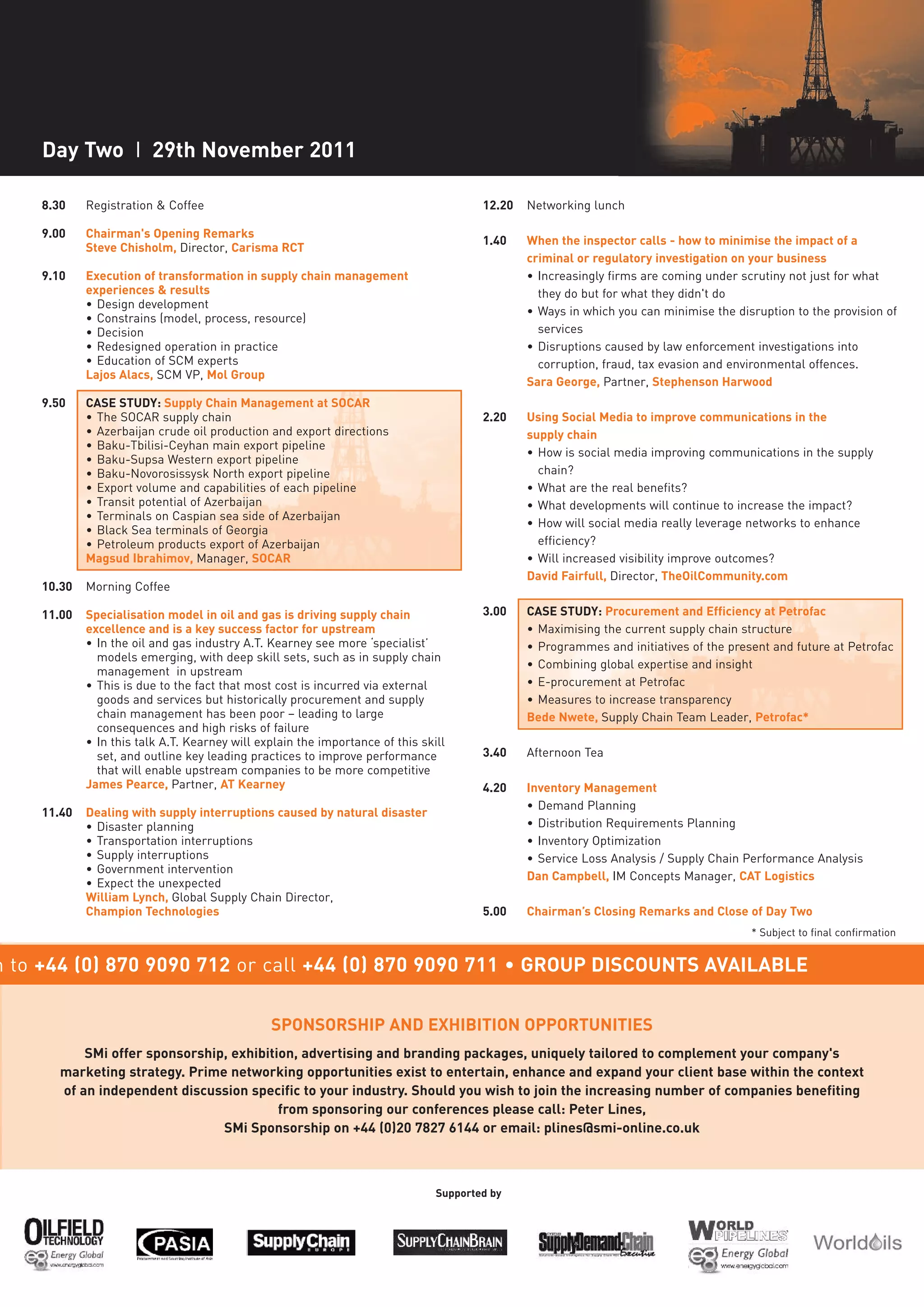 E 006 Supply Chain Management In Oil & Gas | PDF