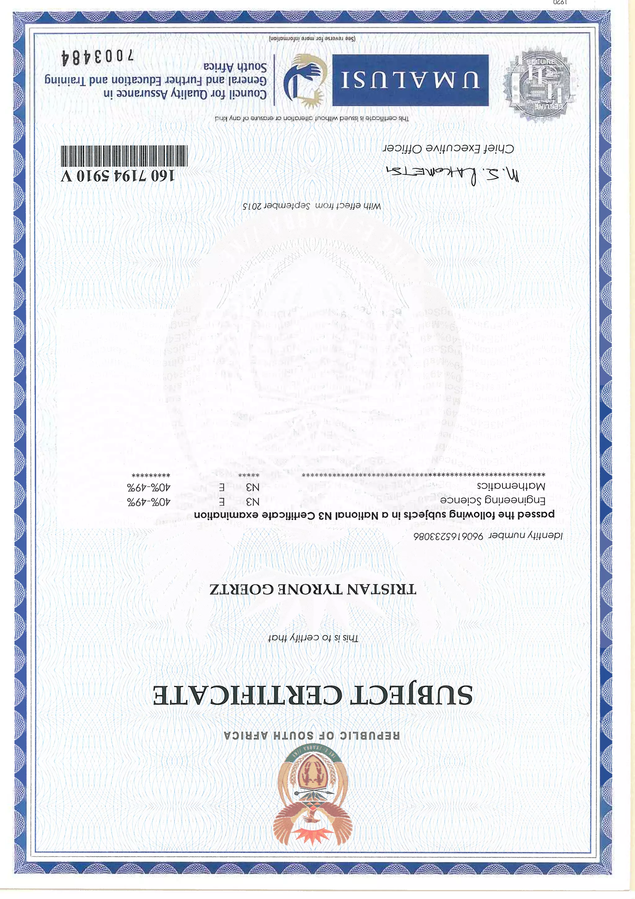 TG N3 Certificate | PDF