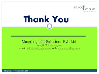 Max3Logic Corporate Presentation | PPTX