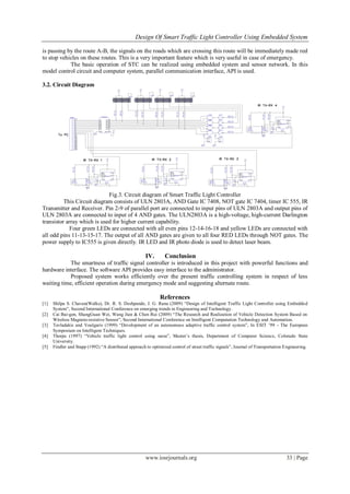 Design of Smart Traffic Light Controller Using Embedded System | PDF