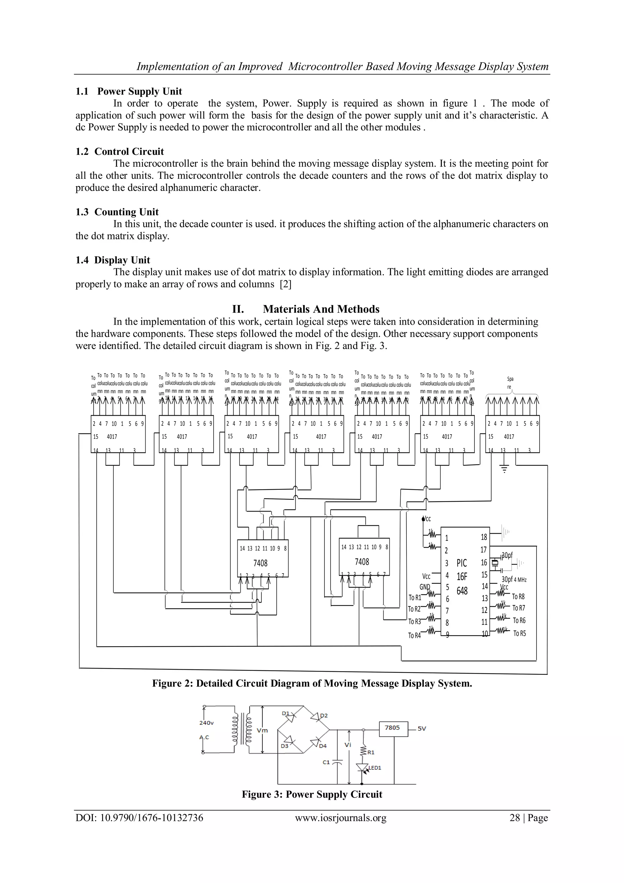 Implementation of an Improved Microcontroller Based Moving Message ... Implementation of an Improved Microcontroller Based Moving Message ...