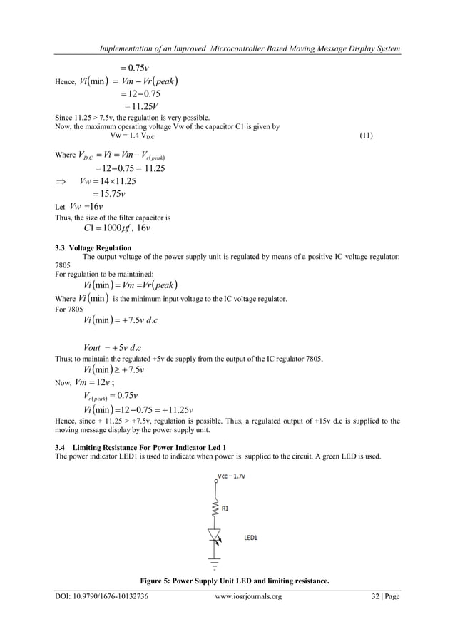 Implementation of an Improved Microcontroller Based Moving Message ... Implementation of an Improved Microcontroller Based Moving Message ...