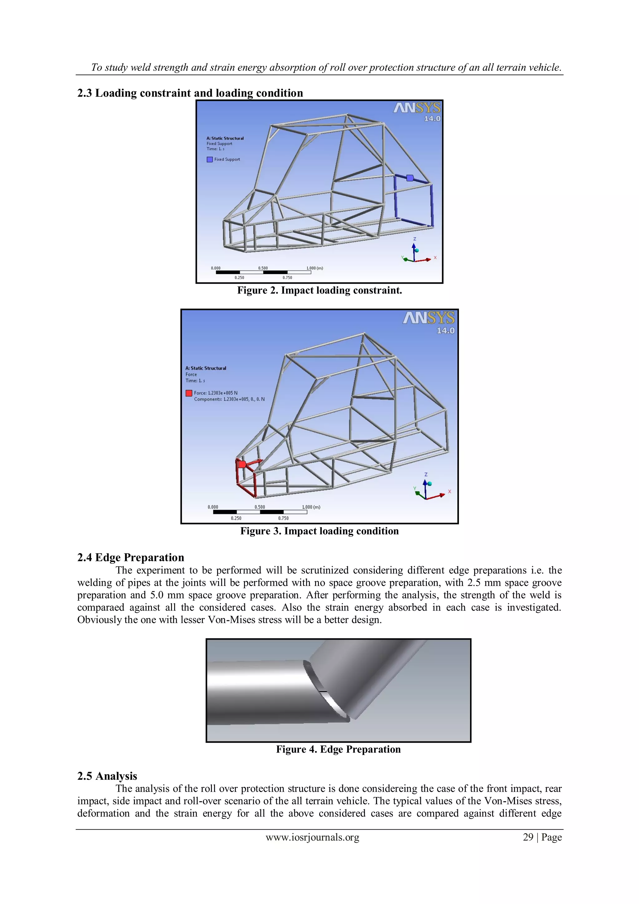 To Study Weld Strength and Strain Energy Absorption of Roll Over ...