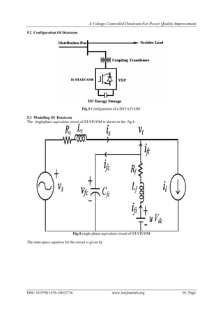 A Voltage Controlled Dstatcom for Power Quality Improvement | PDF
