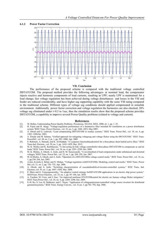 A Voltage Controlled Dstatcom for Power Quality Improvement | PDF