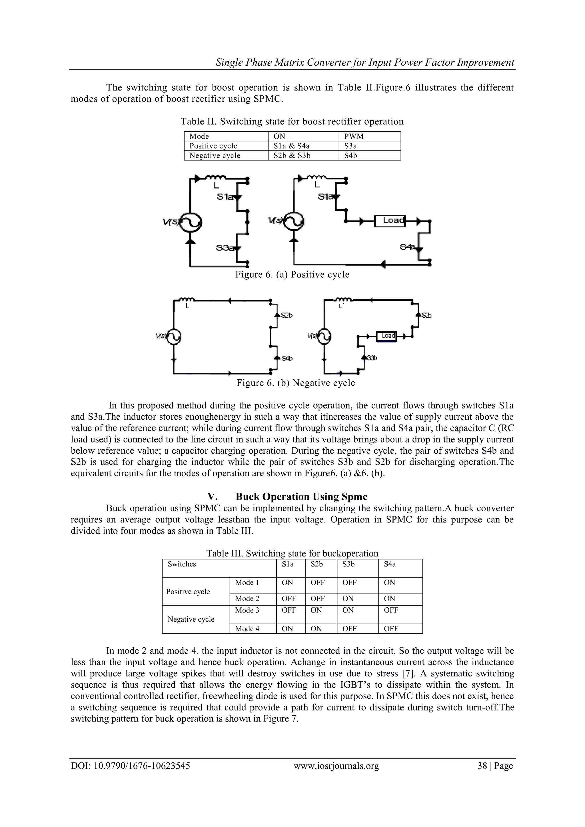 Single Phase Matrix Converter for Input Power Factor Improvement | PDF