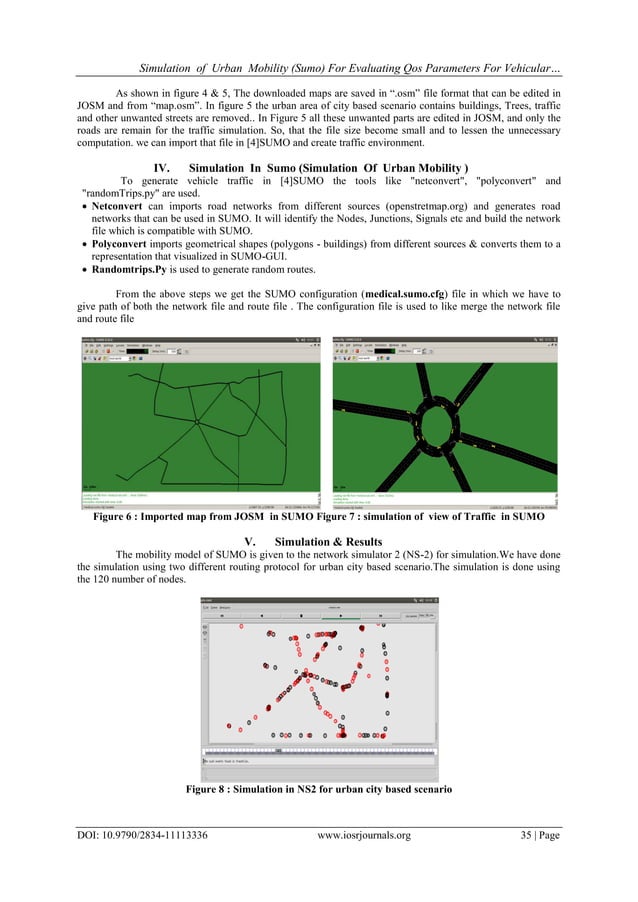 Simulation of Urban Mobility (Sumo) For Evaluating Qos Parameters For ...