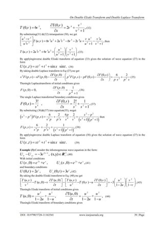 On Double Elzaki Transform and Double Laplace Transform | PDF | Graphics Software | Computer ...