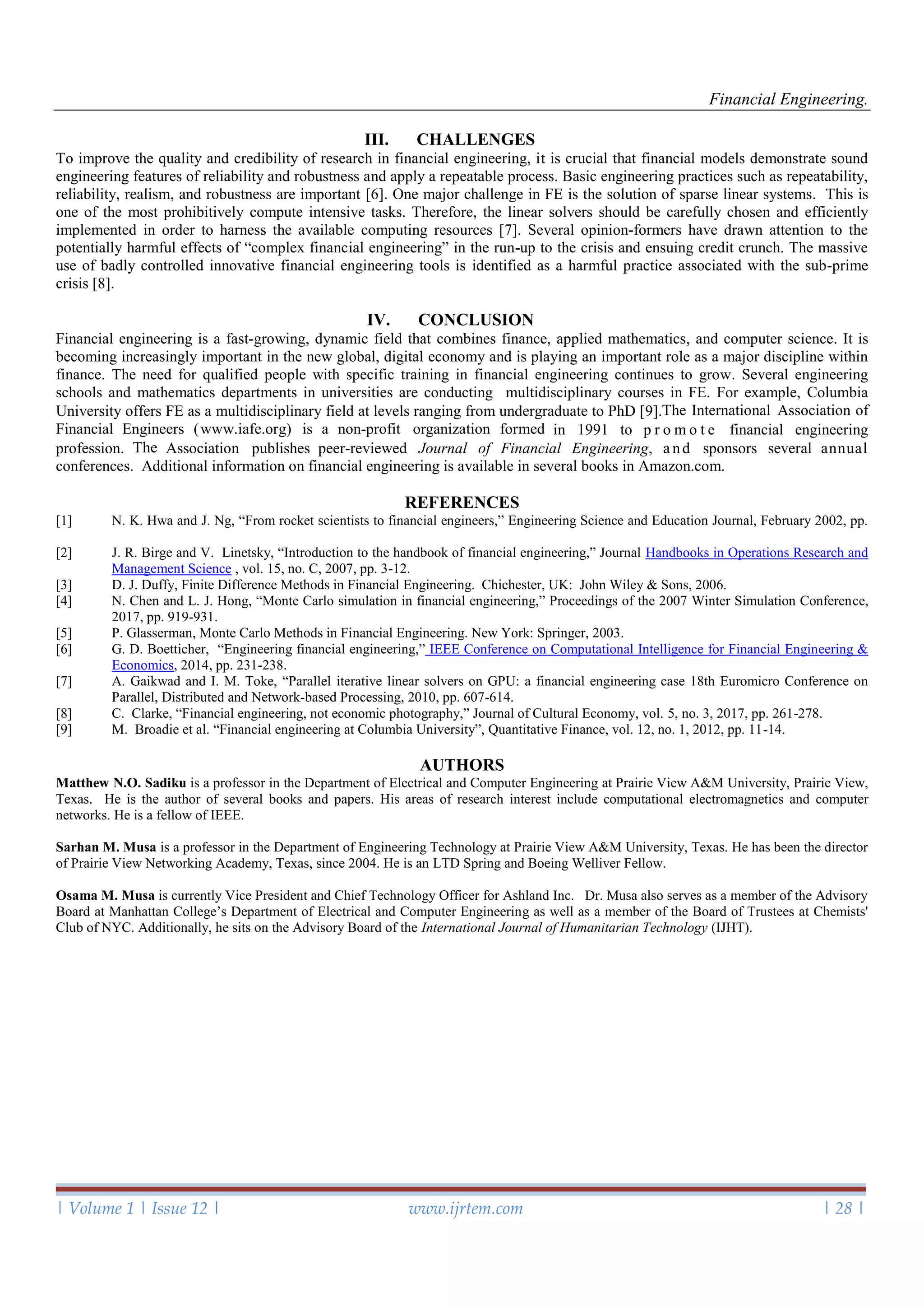 Financial Engineering Pdf