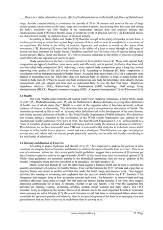 Dance as a viable alternative to sport: Effects of traditional dances ...