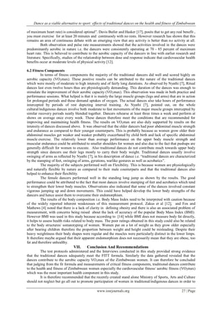 Dance as a viable alternative to sport: Effects of traditional dances ...