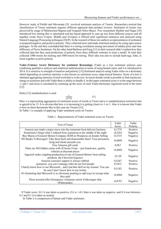 Measuring human and Vader performance on sentiment analysis | PDF ...