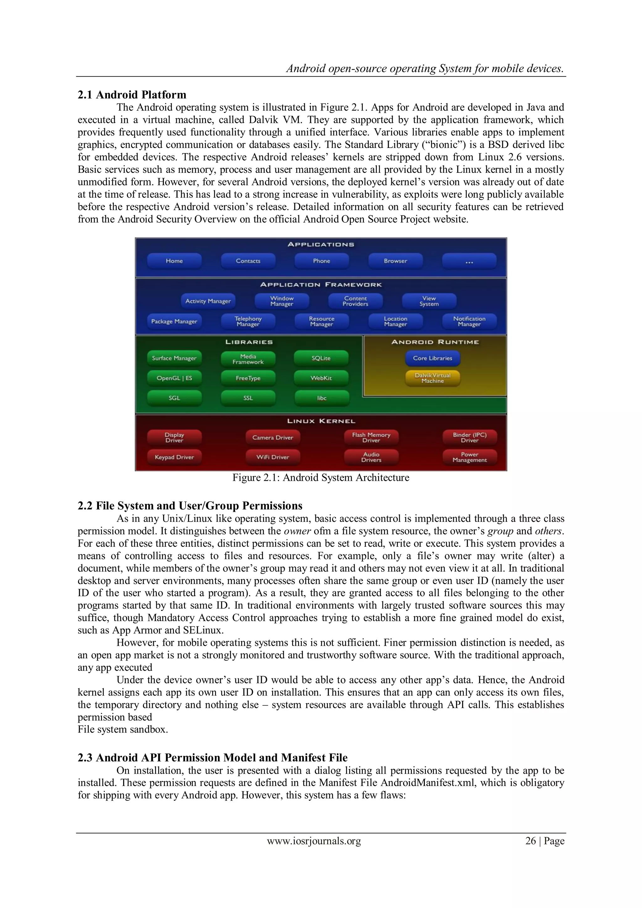 Android open-source operating System for mobile devices | PDF