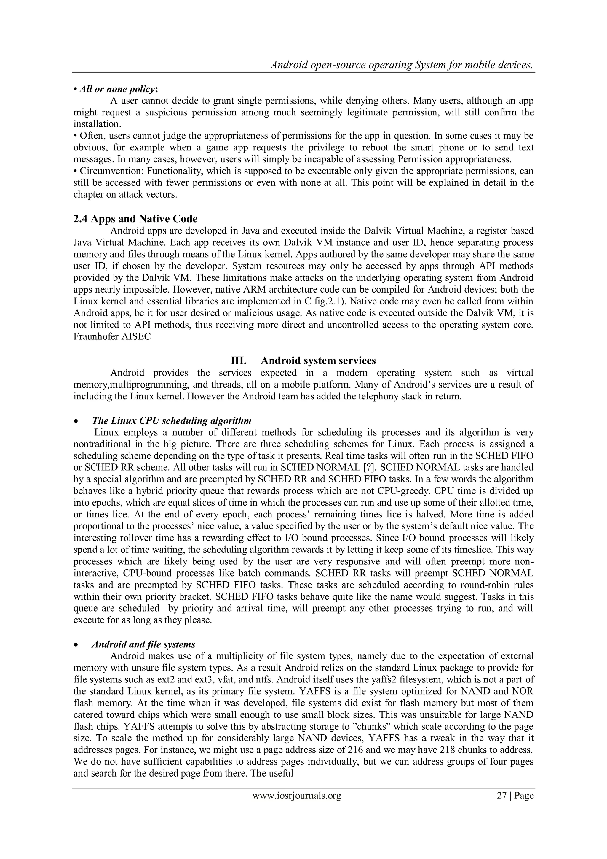 Android open-source operating System for mobile devices | PDF