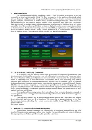 Android open-source operating System for mobile devices | PDF ...