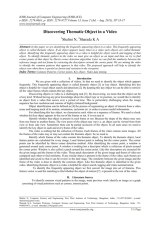 Discovering Thematic Object in a Video | PDF | Video Software | Computer Software and Applications