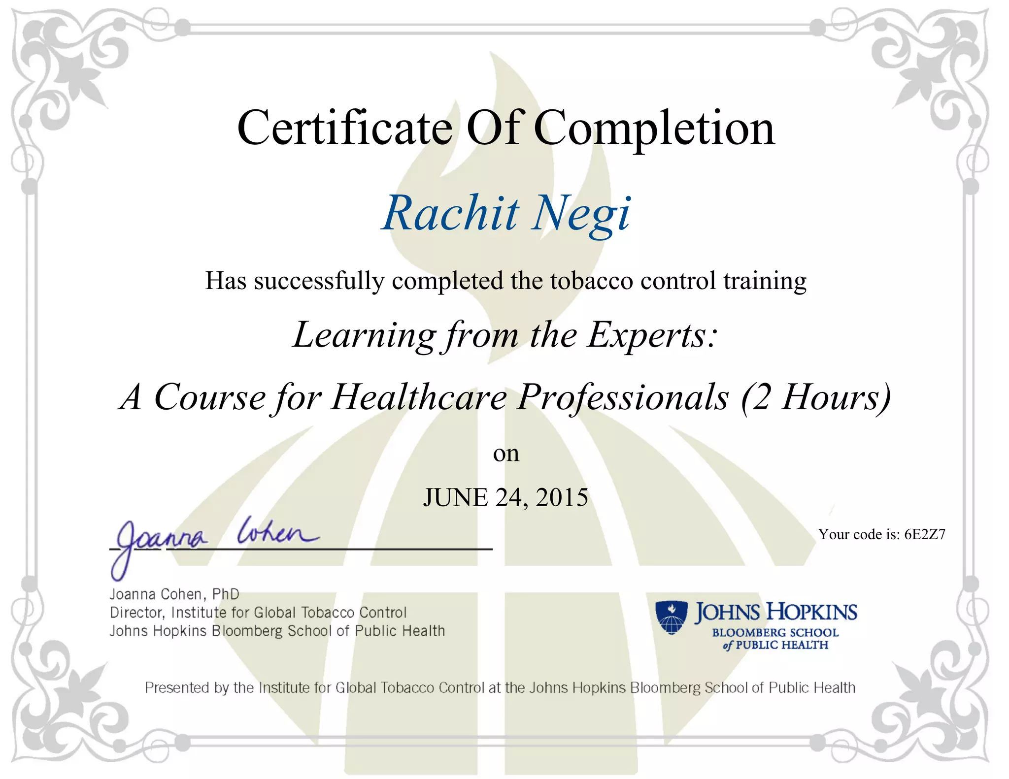certificate | PDF