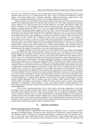 Heart Attack Prediction System Using Fuzzy C Means Classifier | PDF