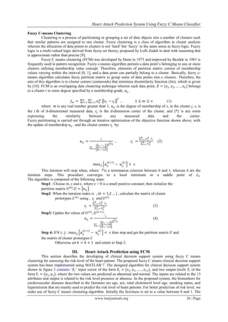 Heart Attack Prediction System Using Fuzzy C Means Classifier | PDF