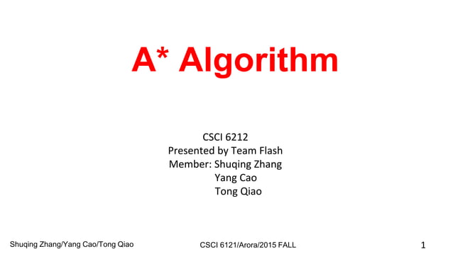 AstarAlgorithm_v5_TeamFlash | PPT