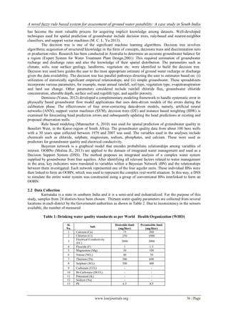 A novel fuzzy rule based system for assessment of ground water potability: A case study in South ...
