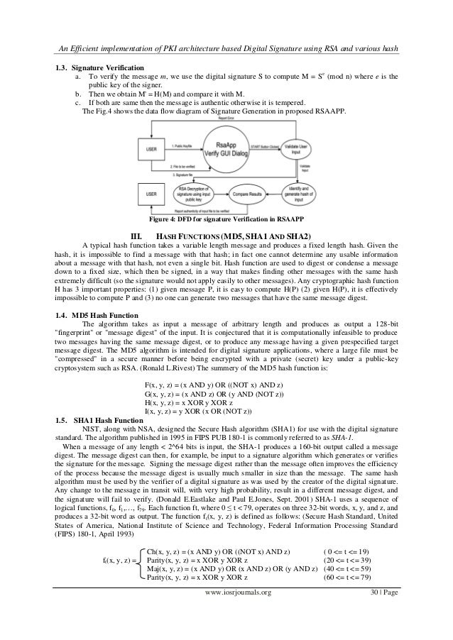 An Efficient Implementation Of Pki Architecture Based Digital Signatu