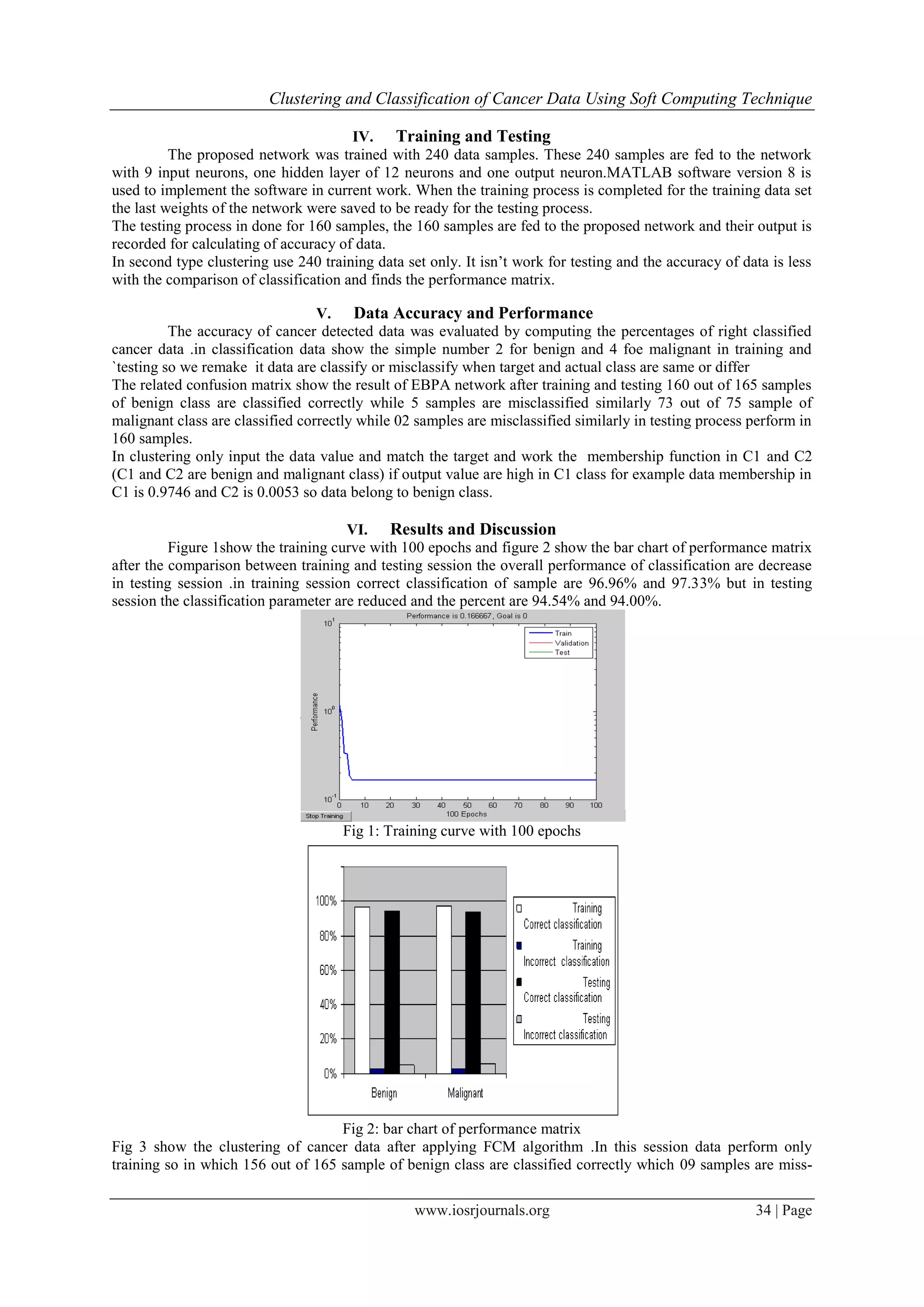 Clustering and Classification of Cancer Data Using Soft Computing Technique | PDF